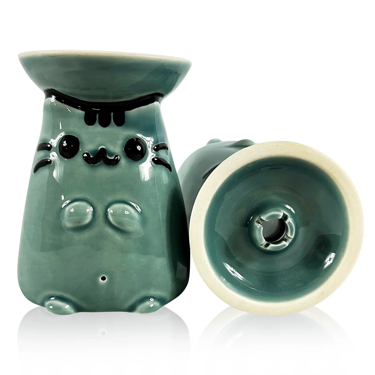 Cat Hookah Bowl – Don Handmade Phunnel Clay Bowl for Cat Lovers